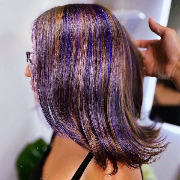 50 Fascinating Purple Highlights Hairstyle Ideas for Women in 2025 ...
